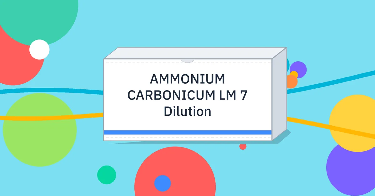 Symbolbild: Packung mit der Aufschrift AMMONIUM CARBONICUM LM 7 Dilution (PZN 12760590) – Verfügbarkeit und Bezug in Apotheken in Frankfurt am Main
