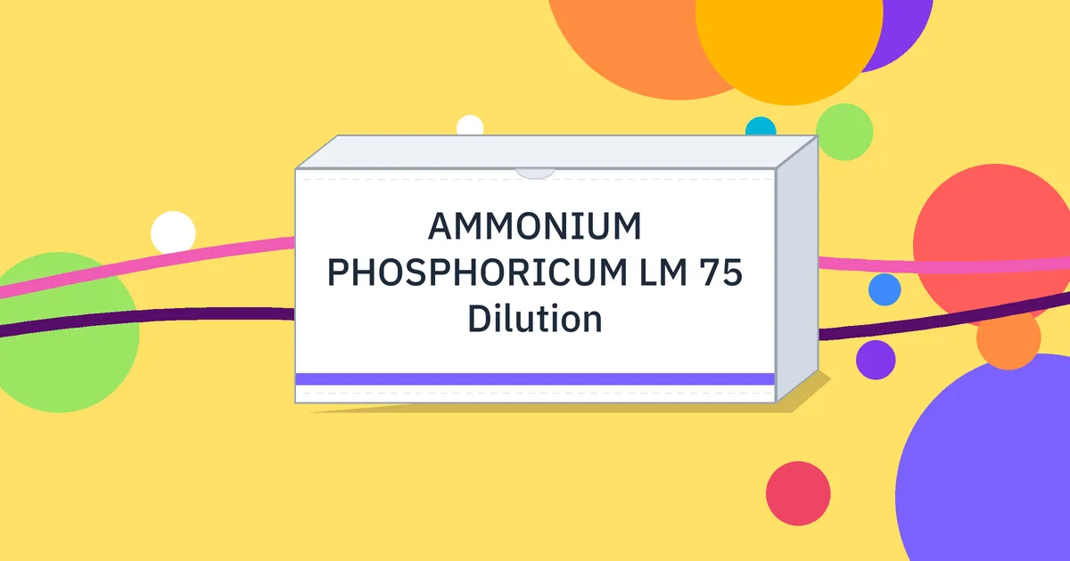 Symbolbild: Packung mit der Aufschrift AMMONIUM PHOSPHORICUM LM 75 Dilution (PZN 13322538) – Verfügbarkeit und Bezug in Apotheken in Frankfurt am Main