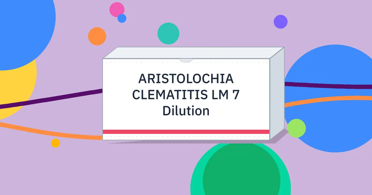 Symbolbild: Packung mit der Aufschrift ARISTOLOCHIA CLEMATITIS LM 7 Dilution (PZN 13391189) – Verfügbarkeit und Bezug in Apotheken in Frankfurt am Main