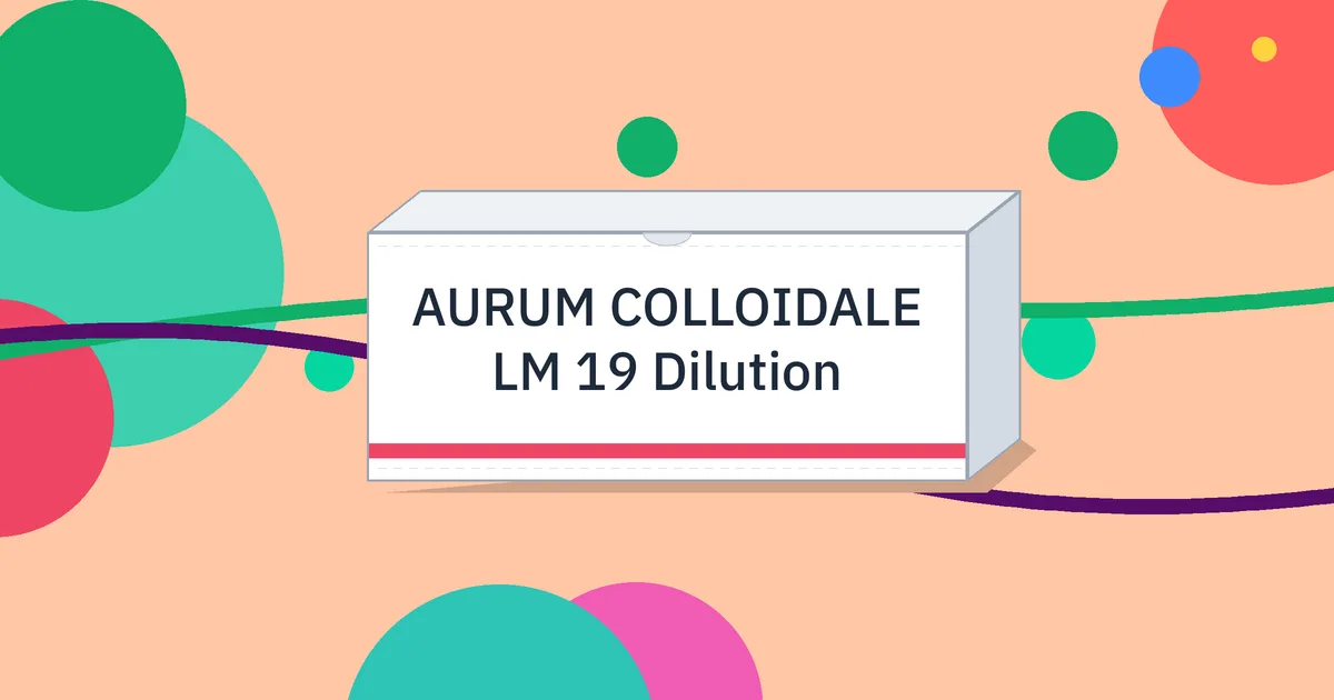 Symbolbild: Packung mit der Aufschrift AURUM COLLOIDALE LM 19 Dilution (PZN 12784314) – Verfügbarkeit und Bezug in Apotheken in Frankfurt am Main