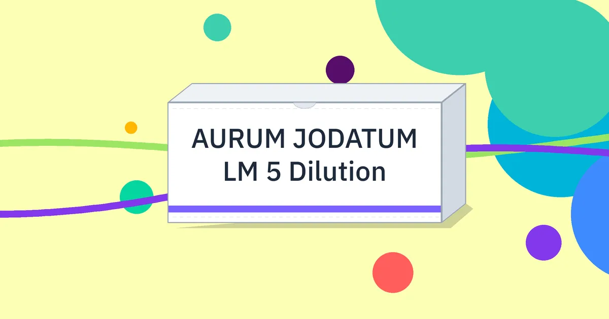 Symbolbild: Packung mit der Aufschrift AURUM JODATUM LM 5 Dilution (PZN 12784604) – Verfügbarkeit und Bezug in Apotheken in Frankfurt am Main