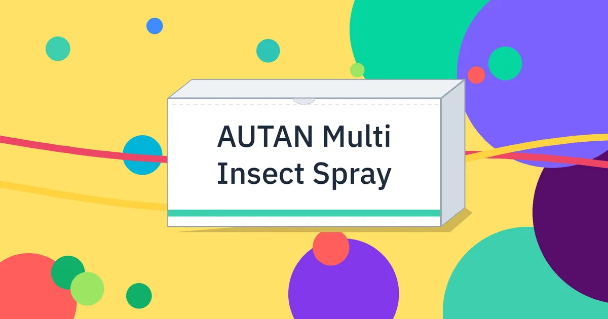 Symbolbild: Packung mit der Aufschrift AUTAN Multi Insect Spray (PZN 19688772) – Verfügbarkeit und Bezug in Apotheken in Frankfurt am Main