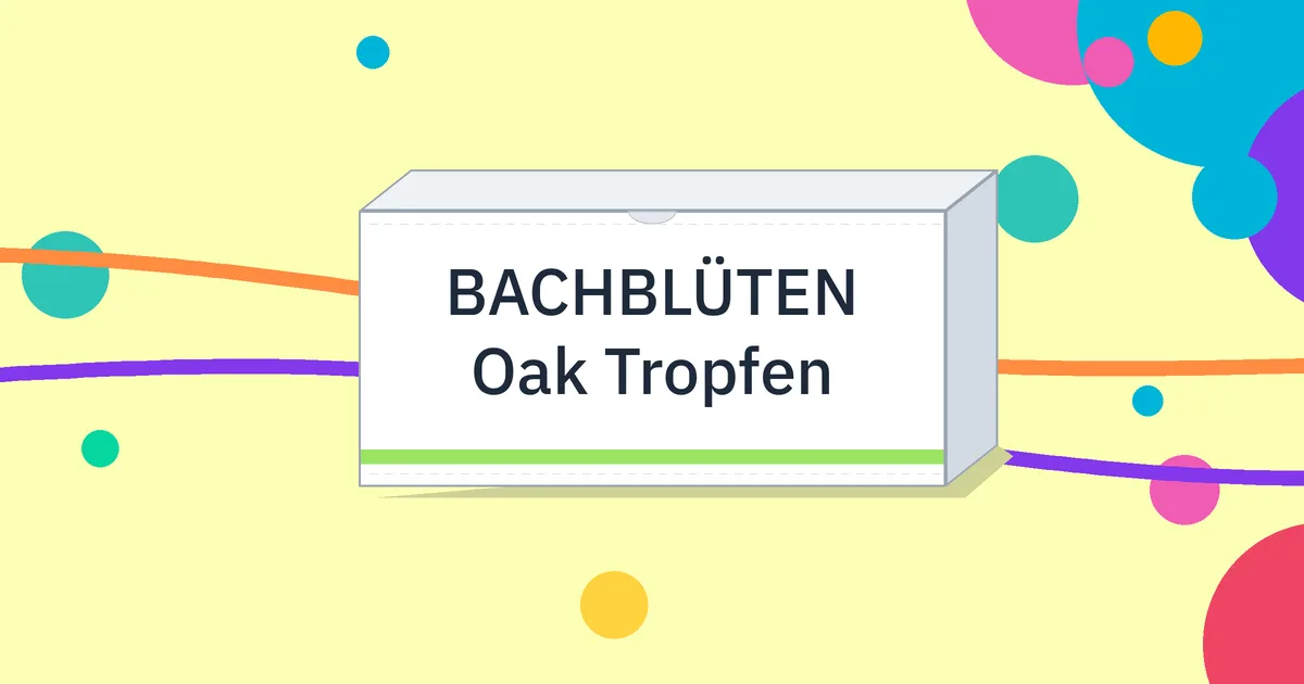 Symbolbild: Packung mit der Aufschrift BACHBLÜTEN Oak Tropfen (PZN 00125902) – Verfügbarkeit und Bezug in Apotheken in Frankfurt am Main
