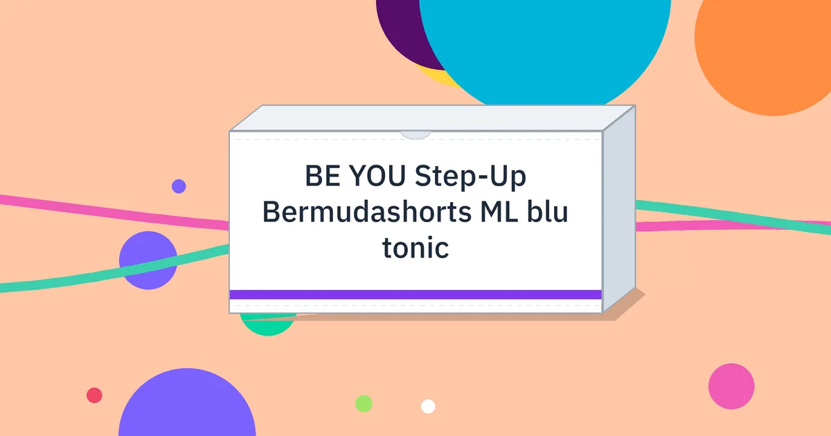 Symbolbild: Packung mit der Aufschrift BE YOU Step-Up Bermudashorts ML blu tonic (PZN 20719897) – Verfügbarkeit und Bezug in Apotheken in Frankfurt am Main
