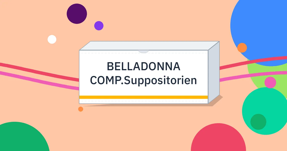 Symbolbild: Packung mit der Aufschrift BELLADONNA COMP.Suppositorien (PZN 01880612) – Verfügbarkeit und Bezug in Apotheken in Frankfurt am Main