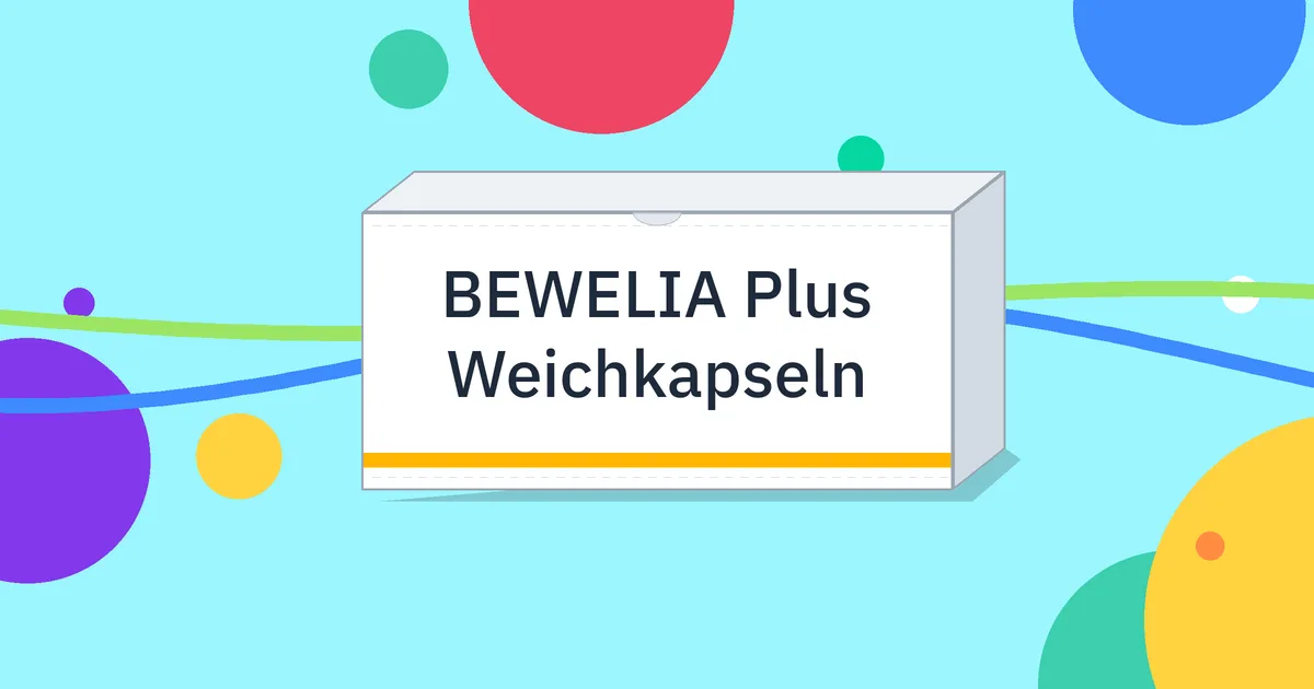 Symbolbild: Packung mit der Aufschrift BEWELIA Plus Weichkapseln (PZN 15562123) – Verfügbarkeit und Bezug in Apotheken in Frankfurt am Main