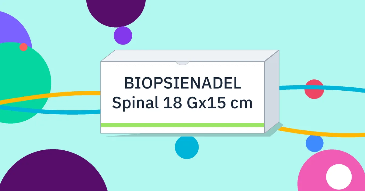 Symbolbild: Packung mit der Aufschrift BIOPSIENADEL Spinal 18 Gx15 cm (PZN 06771046) – Verfügbarkeit und Bezug in Apotheken in Frankfurt am Main