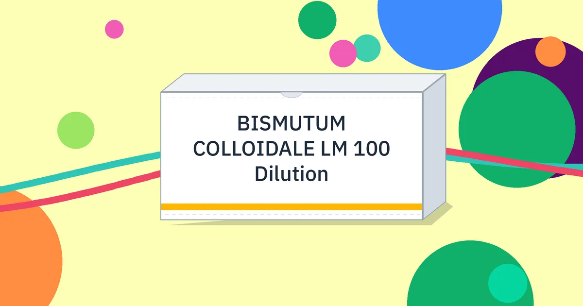 Symbolbild: Packung mit der Aufschrift BISMUTUM COLLOIDALE LM 100 Dilution (PZN 13386521) – Verfügbarkeit und Bezug in Apotheken in Frankfurt am Main