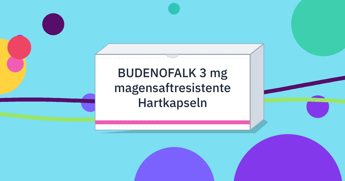Symbolbild: Packung mit der Aufschrift BUDENOFALK 3 mg magensaftresistente Hartkapseln (PZN 00232609) – Verfügbarkeit und Bezug in Apotheken in Frankfurt am Main