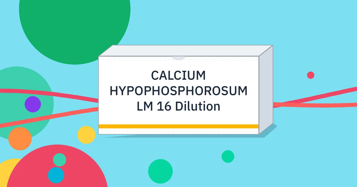 Symbolbild: Packung mit der Aufschrift CALCIUM HYPOPHOSPHOROSUM LM 16 Dilution (PZN 13408837) – Verfügbarkeit und Bezug in Apotheken in Frankfurt am Main