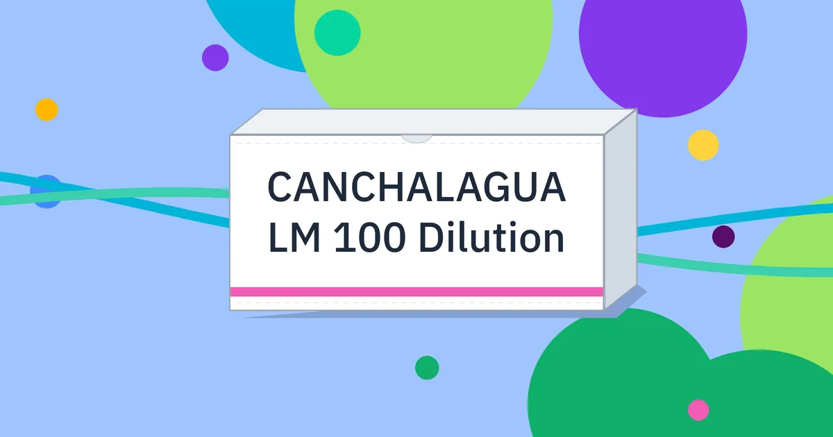 Symbolbild: Packung mit der Aufschrift CANCHALAGUA LM 100 Dilution (PZN 13412810) – Verfügbarkeit und Bezug in Apotheken in Frankfurt am Main
