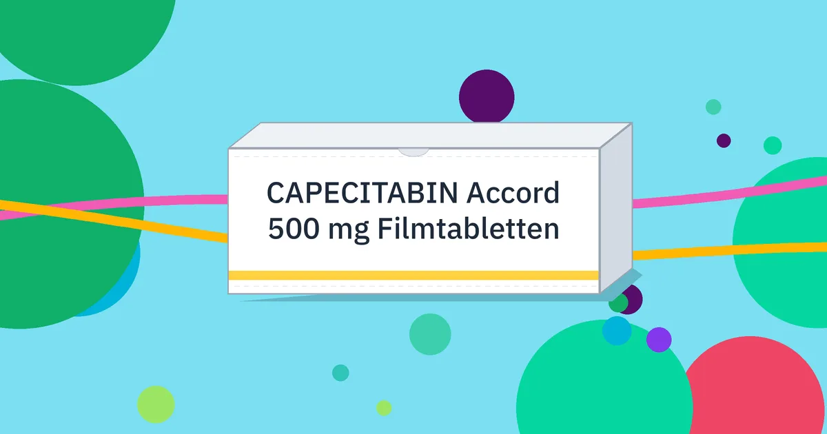 Symbolbild: Packung mit der Aufschrift CAPECITABIN Accord 500 mg Filmtabletten (PZN 16000870) – Verfügbarkeit und Bezug in Apotheken in Frankfurt am Main