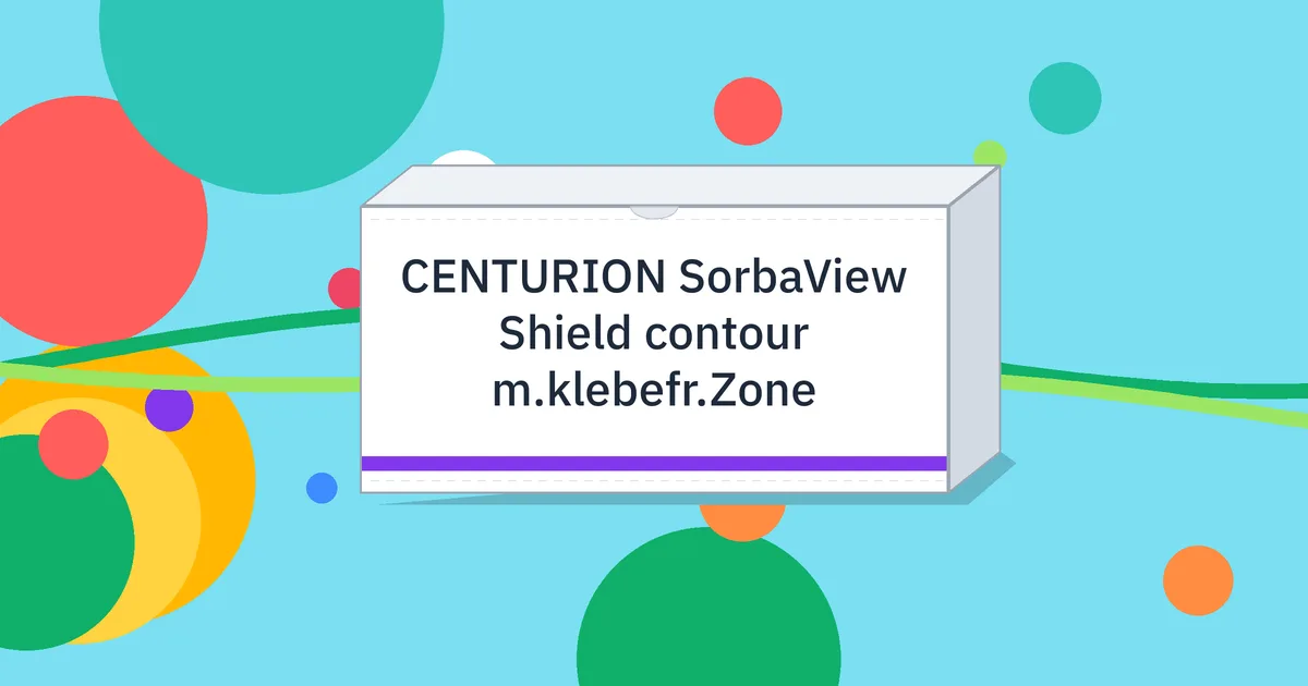 Symbolbild: Packung mit der Aufschrift CENTURION SorbaView Shield contour m.klebefr.Zone (PZN 19098792) – Verfügbarkeit und Bezug in Apotheken in Frankfurt am Main