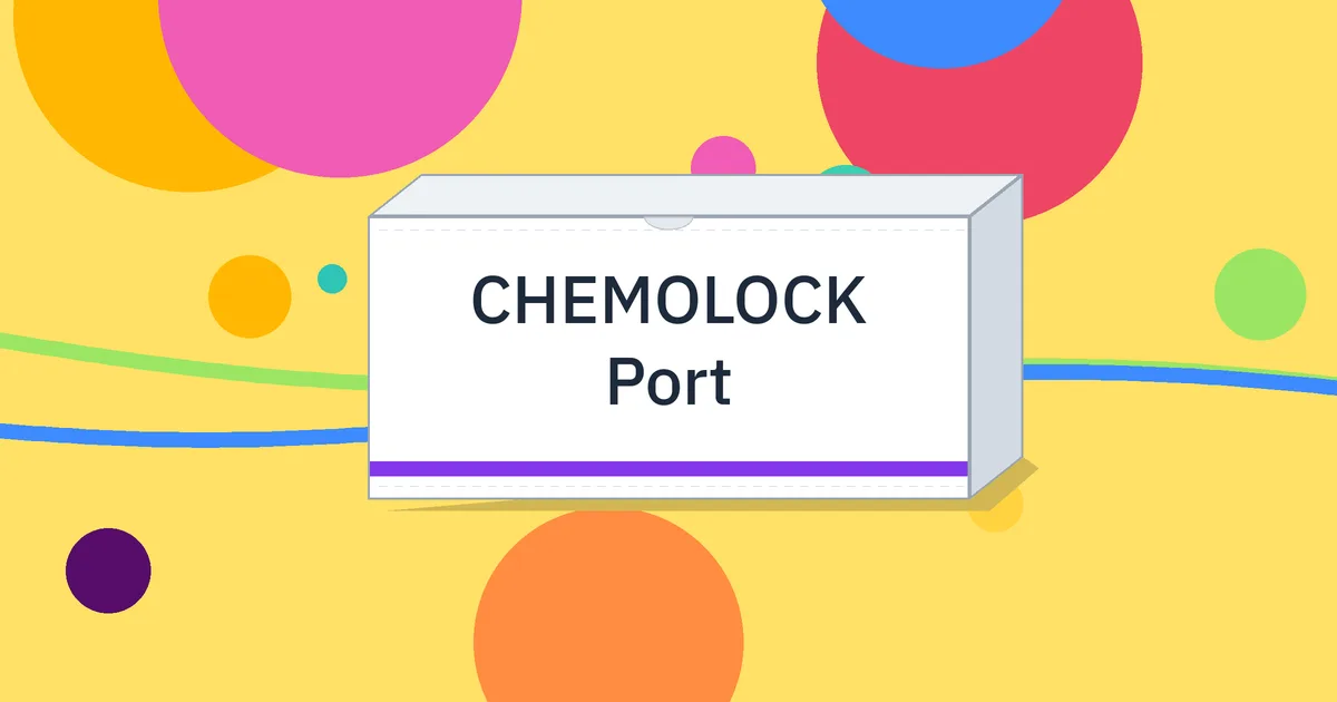 Symbolbild: Packung mit der Aufschrift CHEMOLOCK Port (PZN 18499508) – Verfügbarkeit und Bezug in Apotheken in Frankfurt am Main