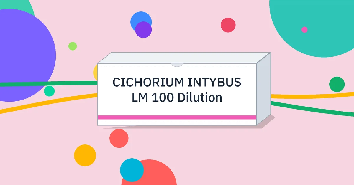 Symbolbild: Packung mit der Aufschrift CICHORIUM INTYBUS LM 100 Dilution (PZN 13446275) – Verfügbarkeit und Bezug in Apotheken in Frankfurt am Main