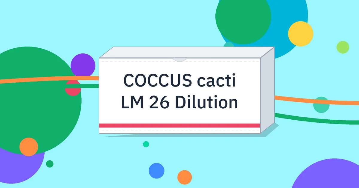 Symbolbild: Packung mit der Aufschrift COCCUS cacti LM 26 Dilution (PZN 12829198) – Verfügbarkeit und Bezug in Apotheken in Frankfurt am Main