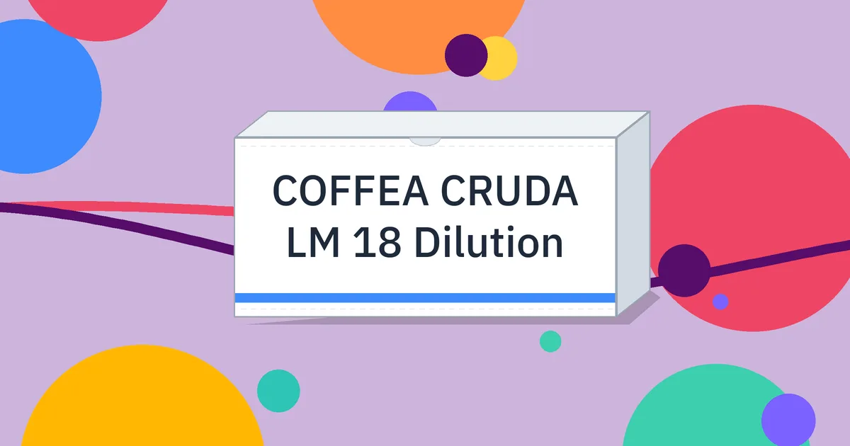 Symbolbild: Packung mit der Aufschrift COFFEA CRUDA LM 18 Dilution (PZN 02601614) – Verfügbarkeit und Bezug in Apotheken in Frankfurt am Main