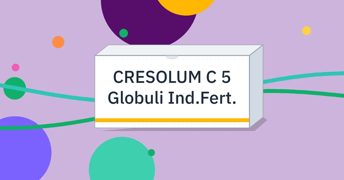 Symbolbild: Packung mit der Aufschrift CRESOLUM C 5 Globuli Ind.Fert. (PZN 17679898) – Verfügbarkeit und Bezug in Apotheken in Frankfurt am Main