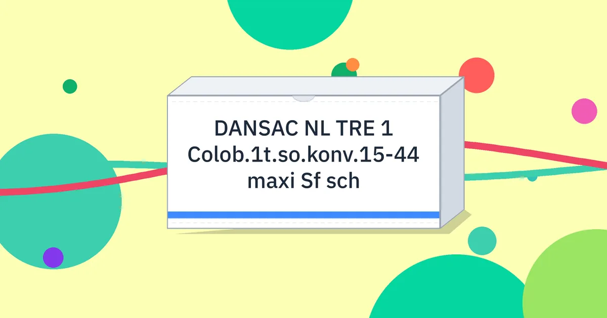 Symbolbild: Packung mit der Aufschrift DANSAC NL TRE 1 Colob.1t.so.konv.15-44 maxi Sf sch (PZN 19745079) – Verfügbarkeit und Bezug in Apotheken in Frankfurt am Main