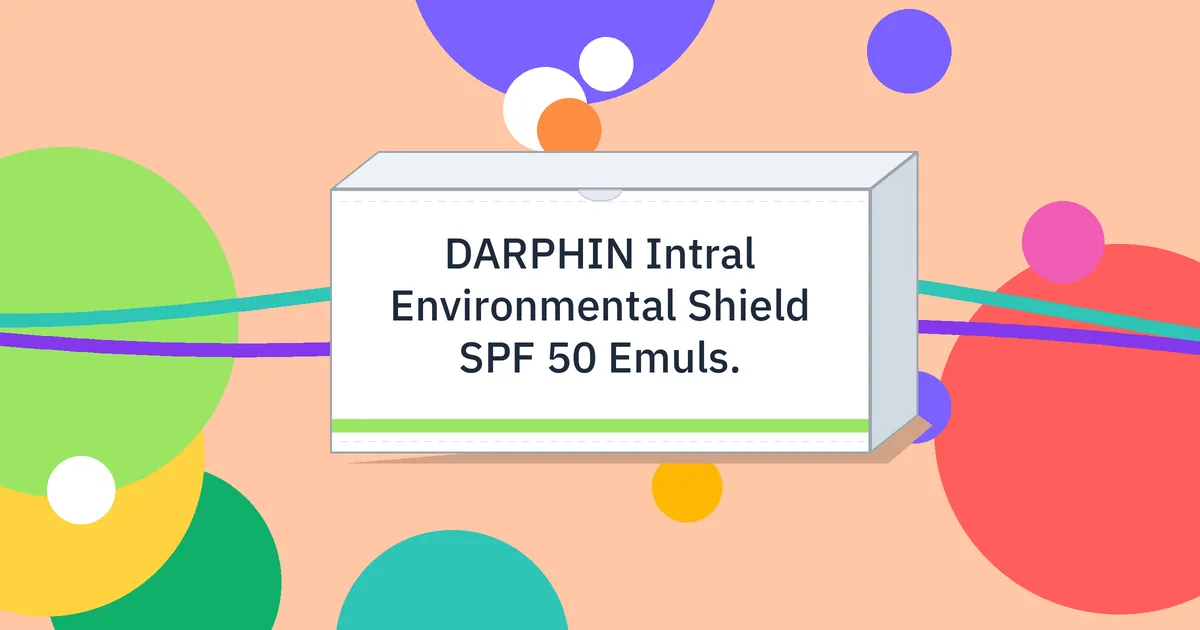 Symbolbild: Packung mit der Aufschrift DARPHIN Intral Environmental Shield SPF 50 Emuls. (PZN 12535999) – Verfügbarkeit und Bezug in Apotheken in Frankfurt am Main