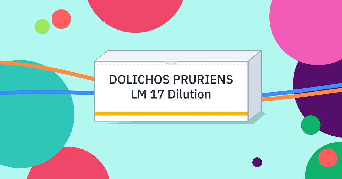 Symbolbild: Packung mit der Aufschrift DOLICHOS PRURIENS LM 17 Dilution (PZN 13466622) – Verfügbarkeit und Bezug in Apotheken in Frankfurt am Main