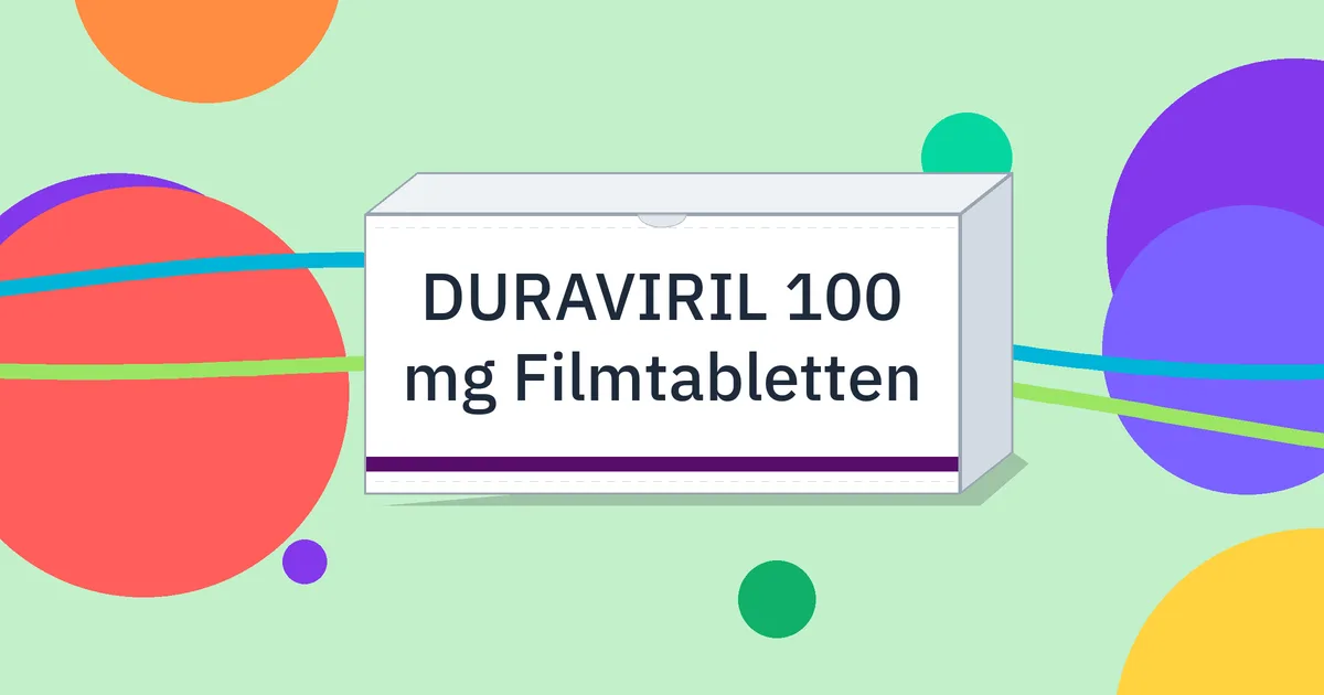 Symbolbild: Packung mit der Aufschrift DURAVIRIL 100 mg Filmtabletten (PZN 04704169) – Verfügbarkeit und Bezug in Apotheken in Frankfurt am Main