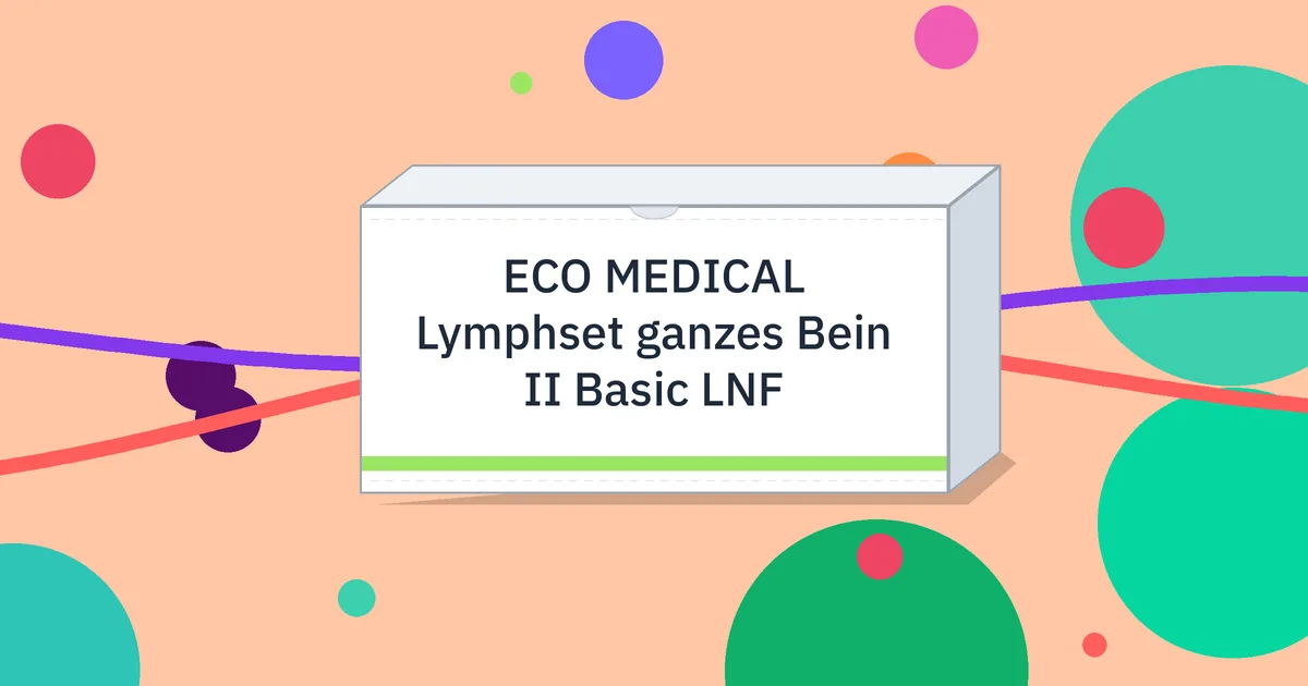 Symbolbild: Packung mit der Aufschrift ECO MEDICAL Lymphset ganzes Bein II Basic LNF (PZN 14167169) – Verfügbarkeit und Bezug in Apotheken in Frankfurt am Main