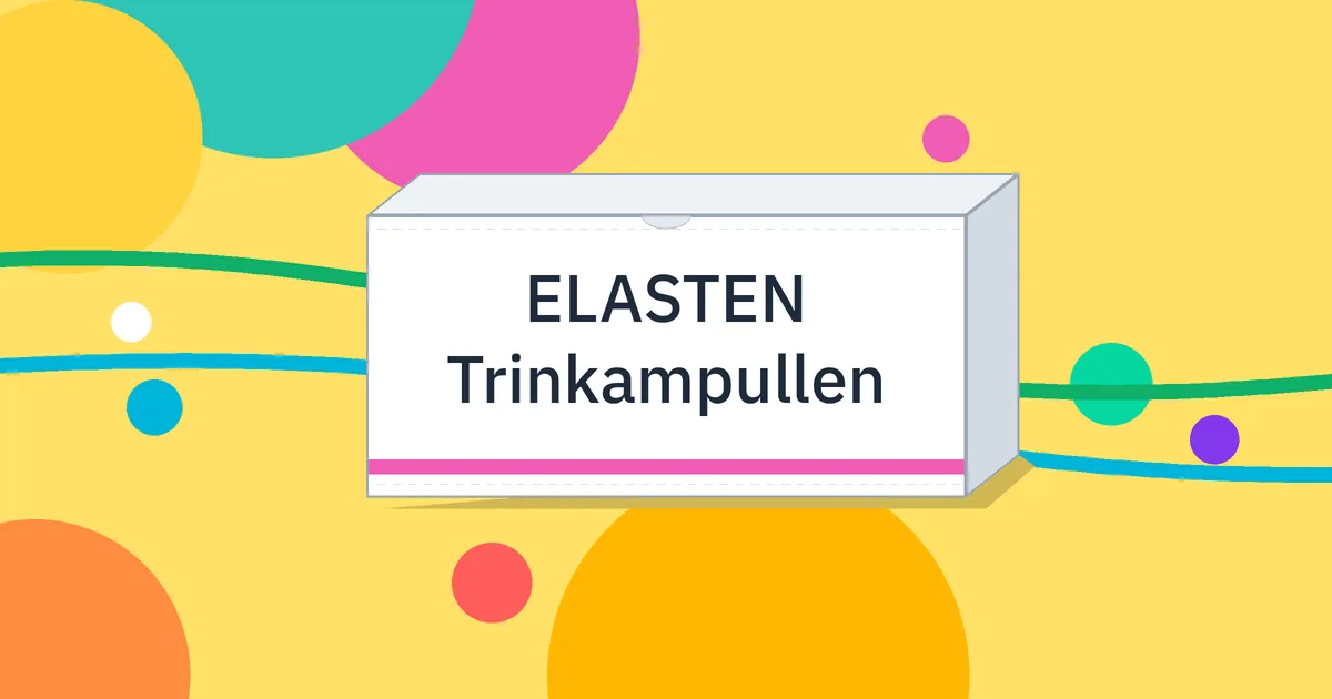 Symbolbild: Packung mit der Aufschrift ELASTEN Trinkampullen (PZN 10048806) – Verfügbarkeit und Bezug in Apotheken in Frankfurt am Main