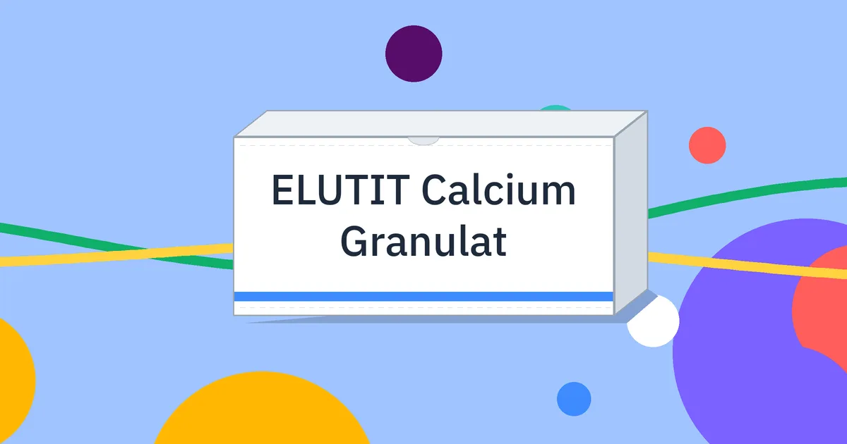 Symbolbild: Packung mit der Aufschrift ELUTIT Calcium Granulat (PZN 04082070) – Verfügbarkeit und Bezug in Apotheken in Frankfurt am Main