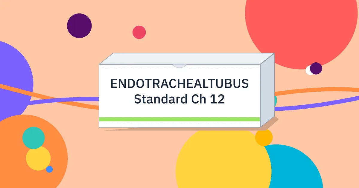 Symbolbild: Packung mit der Aufschrift ENDOTRACHEALTUBUS Standard Ch 12 (PZN 04472032) – Verfügbarkeit und Bezug in Apotheken in Frankfurt am Main