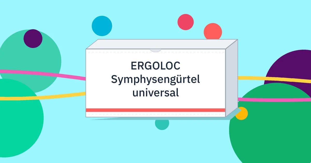 Symbolbild: Packung mit der Aufschrift ERGOLOC Symphysengürtel universal (PZN 19991223) – Verfügbarkeit und Bezug in Apotheken in Frankfurt am Main
