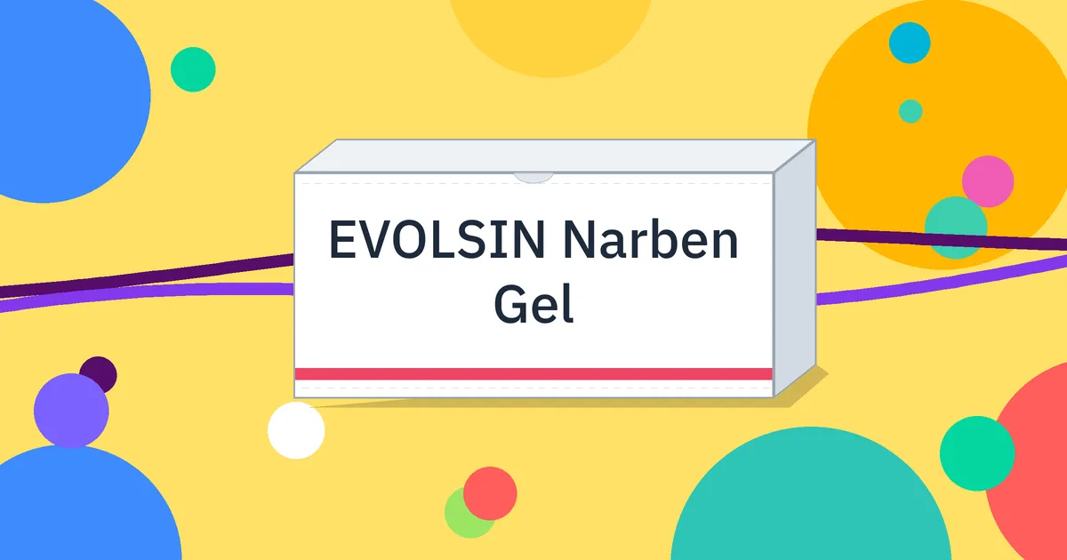 Symbolbild: Packung mit der Aufschrift EVOLSIN Narben Gel (PZN 18455965) – Verfügbarkeit und Bezug in Apotheken in Frankfurt am Main