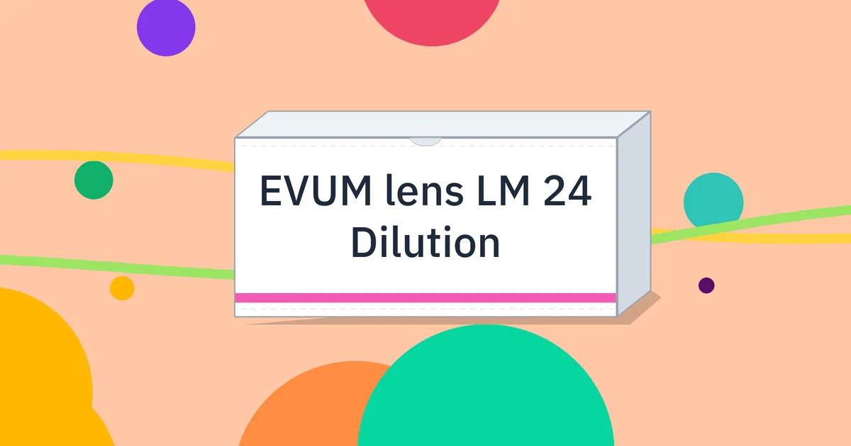 Symbolbild: Packung mit der Aufschrift EVUM lens LM 24 Dilution (PZN 13485246) – Verfügbarkeit und Bezug in Apotheken in Frankfurt am Main