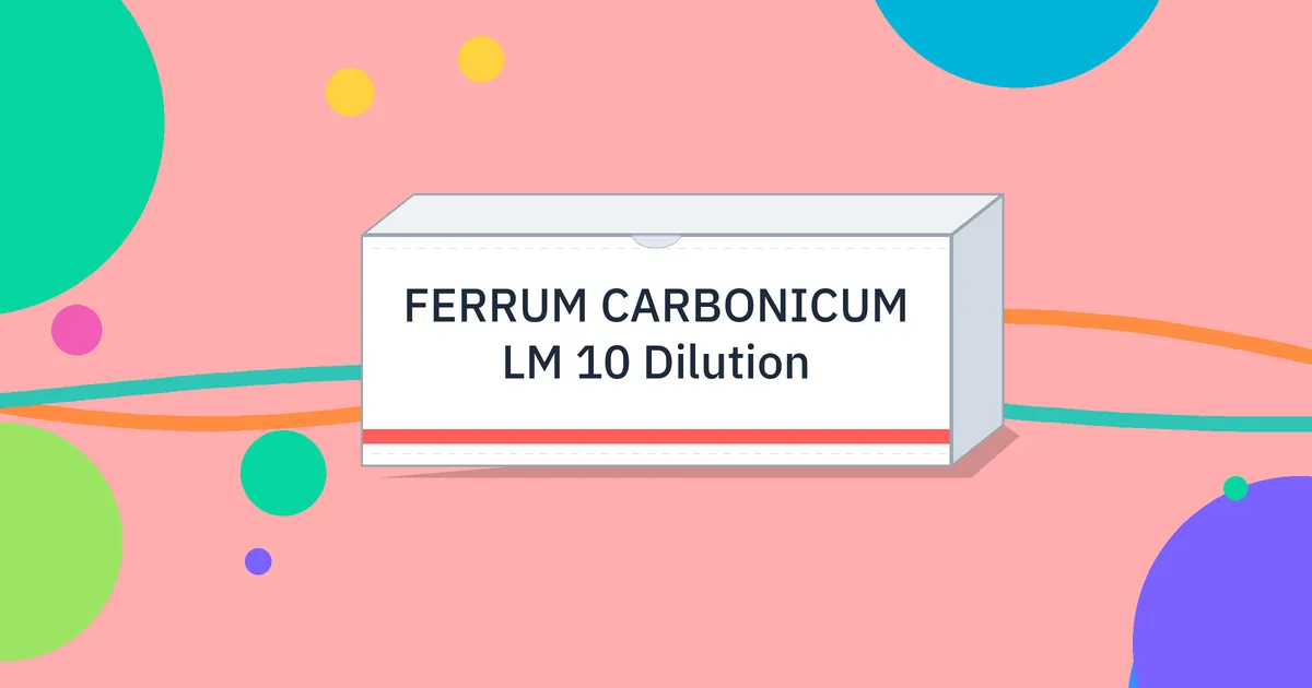Symbolbild: Packung mit der Aufschrift FERRUM CARBONICUM LM 10 Dilution (PZN 12847925) – Verfügbarkeit und Bezug in Apotheken in Frankfurt am Main