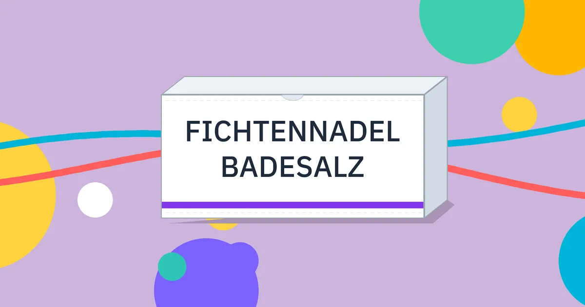 Symbolbild: Packung mit der Aufschrift FICHTENNADEL BADESALZ (PZN 00381924) – Verfügbarkeit und Bezug in Apotheken in Frankfurt am Main
