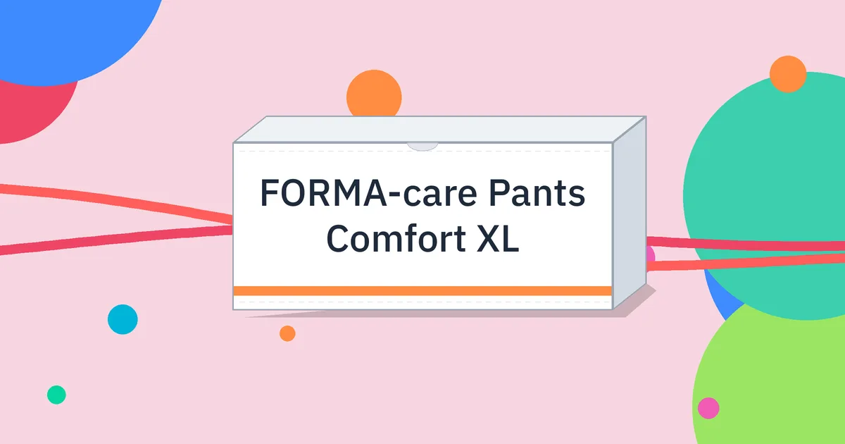 Symbolbild: Packung mit der Aufschrift FORMA-care Pants Comfort XL (PZN 19188710) – Verfügbarkeit und Bezug in Apotheken in Frankfurt am Main