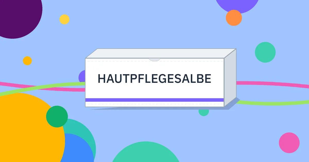 Symbolbild: Packung mit der Aufschrift HAUTPFLEGESALBE (PZN 02428334) – Verfügbarkeit und Bezug in Apotheken in Frankfurt am Main