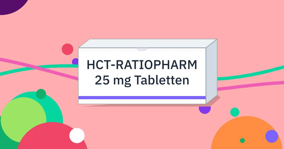 Symbolbild: Packung mit der Aufschrift HCT-RATIOPHARM 25 mg Tabletten (PZN 01550381) – Verfügbarkeit und Bezug in Apotheken in Frankfurt am Main