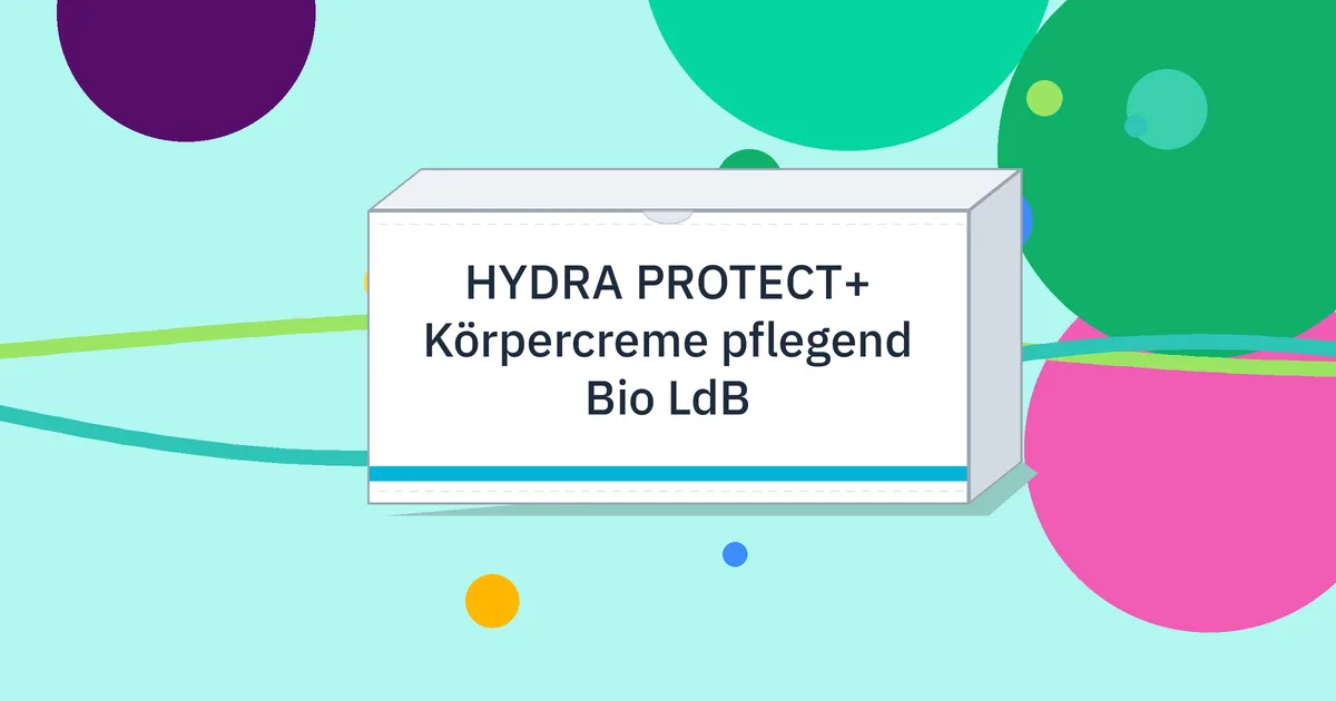 Symbolbild: Packung mit der Aufschrift HYDRA PROTECT+ Körpercreme pflegend Bio LdB (PZN 17636771) – Verfügbarkeit und Bezug in Apotheken in Frankfurt am Main