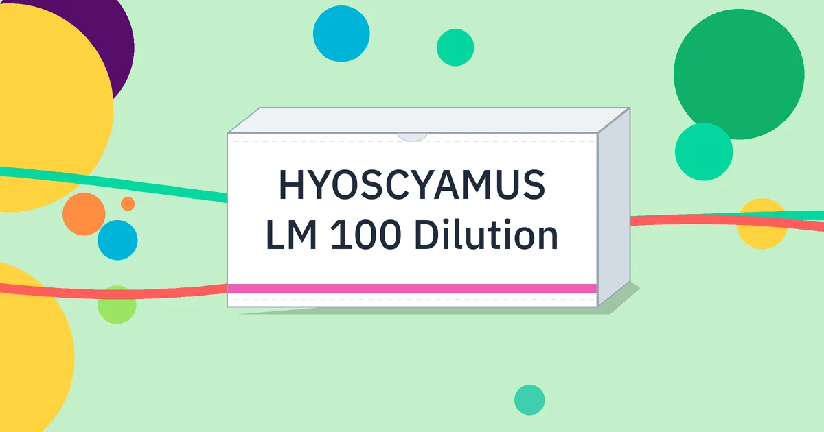 Symbolbild: Packung mit der Aufschrift HYOSCYAMUS LM 100 Dilution (PZN 12890803) – Verfügbarkeit und Bezug in Apotheken in Frankfurt am Main