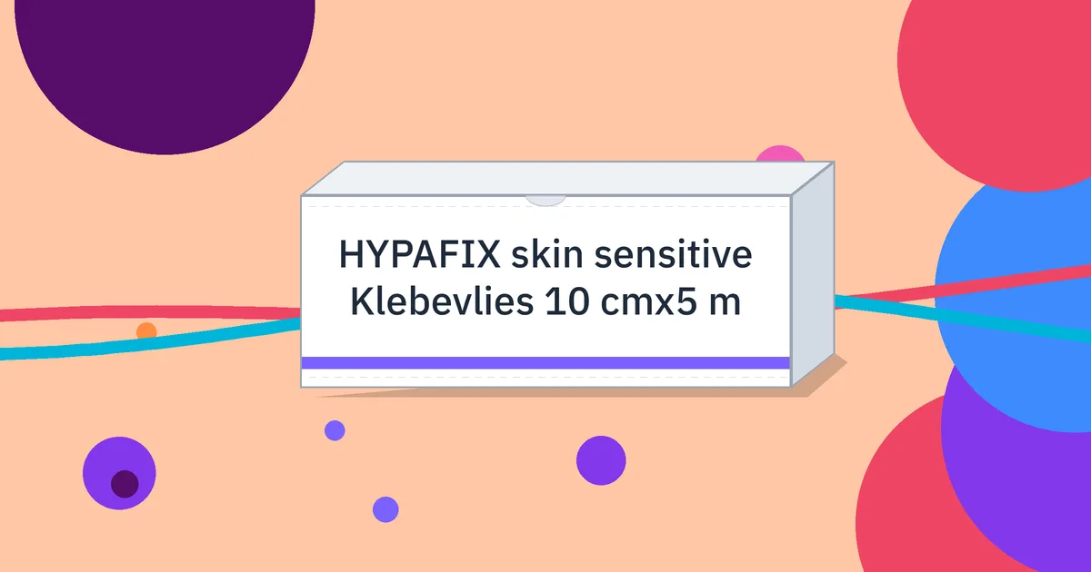 Symbolbild: Packung mit der Aufschrift HYPAFIX skin sensitive Klebevlies 10 cmx5 m (PZN 19095167) – Verfügbarkeit und Bezug in Apotheken in Frankfurt am Main