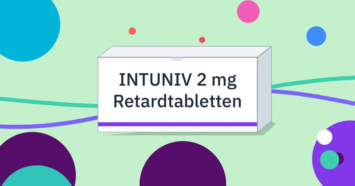 Symbolbild: Packung mit der Aufschrift INTUNIV 2 mg Retardtabletten (PZN 19747517) – Verfügbarkeit und Bezug in Apotheken in Frankfurt am Main
