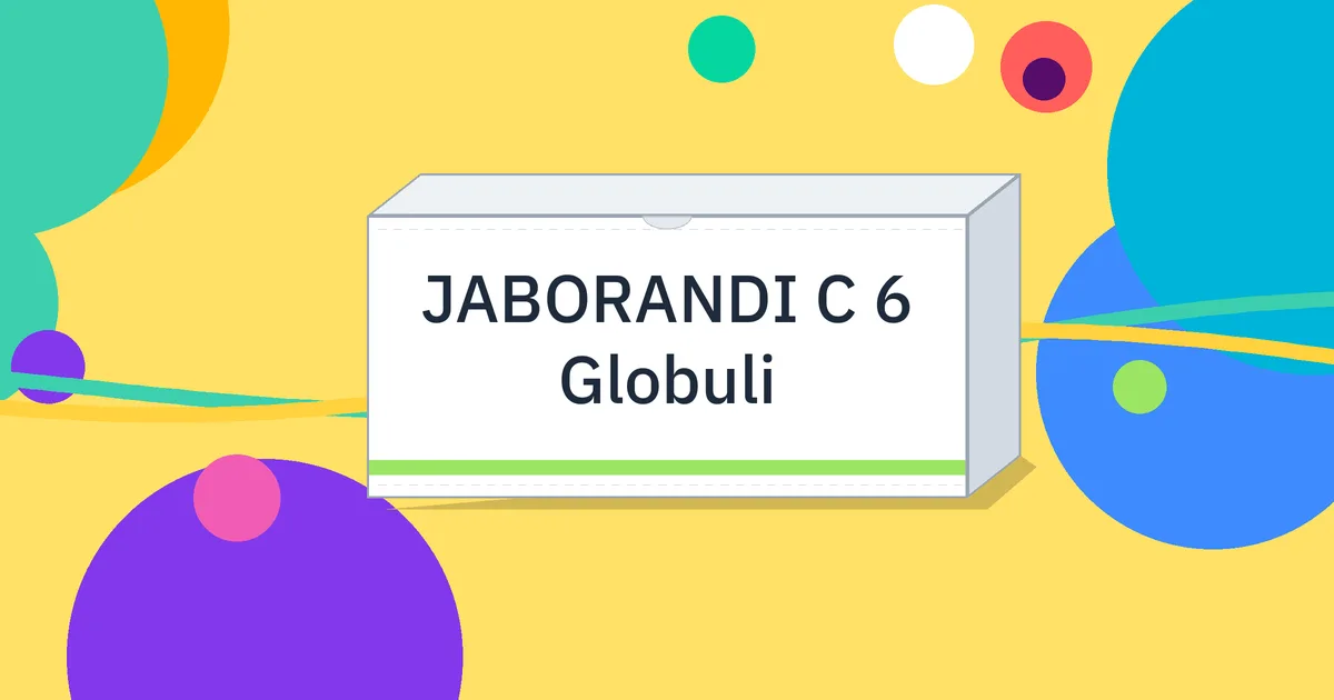 Symbolbild: Packung mit der Aufschrift JABORANDI C 6 Globuli (PZN 19717829) – Verfügbarkeit und Bezug in Apotheken in Frankfurt am Main