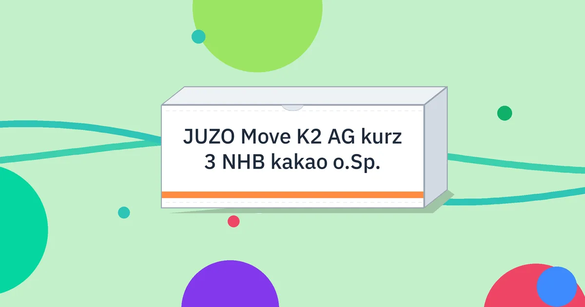 Symbolbild: Packung mit der Aufschrift JUZO Move K2 AG kurz 3 NHB kakao o.Sp. (PZN 18561383) – Verfügbarkeit und Bezug in Apotheken in Frankfurt am Main