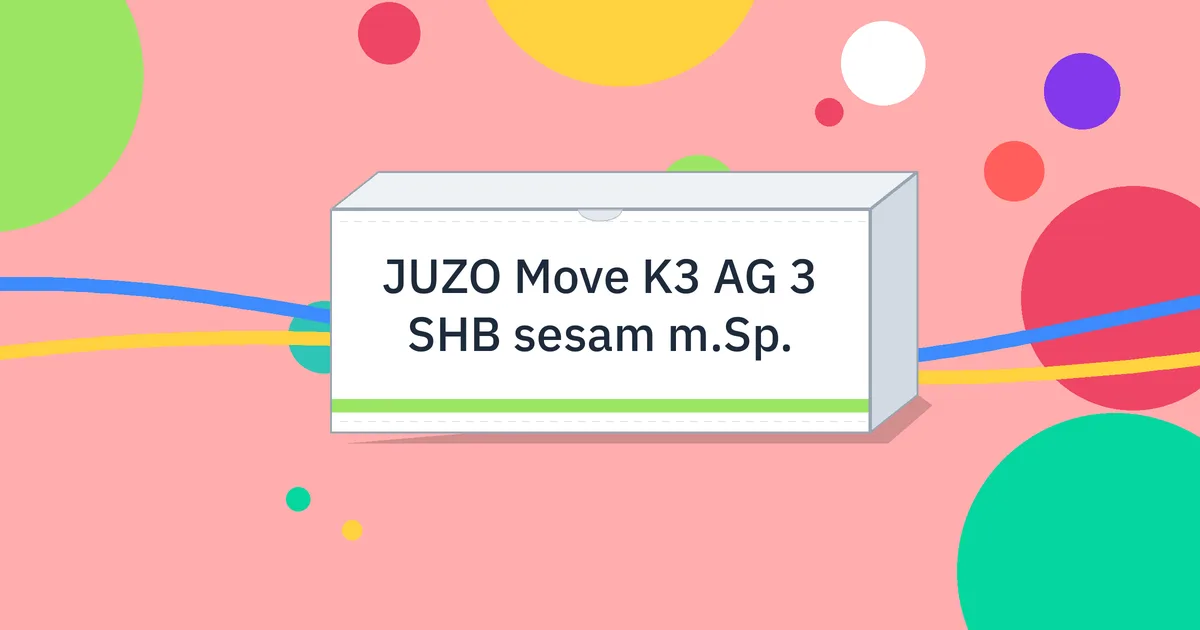 Symbolbild: Packung mit der Aufschrift JUZO Move K3 AG 3 SHB sesam m.Sp. (PZN 18575497) – Verfügbarkeit und Bezug in Apotheken in Frankfurt am Main