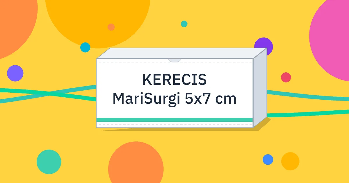 Symbolbild: Packung mit der Aufschrift KERECIS MariSurgi 5x7 cm (PZN 20600469) – Verfügbarkeit und Bezug in Apotheken in Frankfurt am Main