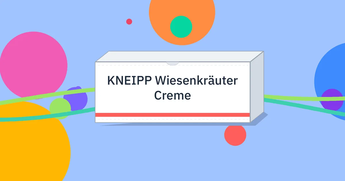 Symbolbild: Packung mit der Aufschrift KNEIPP Wiesenkräuter Creme (PZN 11587244) – Verfügbarkeit und Bezug in Apotheken in Frankfurt am Main