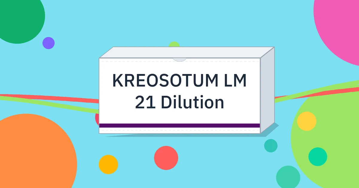 Symbolbild: Packung mit der Aufschrift KREOSOTUM LM 21 Dilution (PZN 12928138) – Verfügbarkeit und Bezug in Apotheken in Frankfurt am Main
