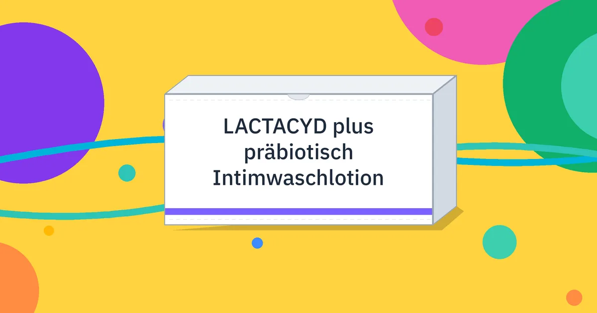 Symbolbild: Packung mit der Aufschrift LACTACYD plus präbiotisch Intimwaschlotion (PZN 17895277) – Verfügbarkeit und Bezug in Apotheken in Frankfurt am Main