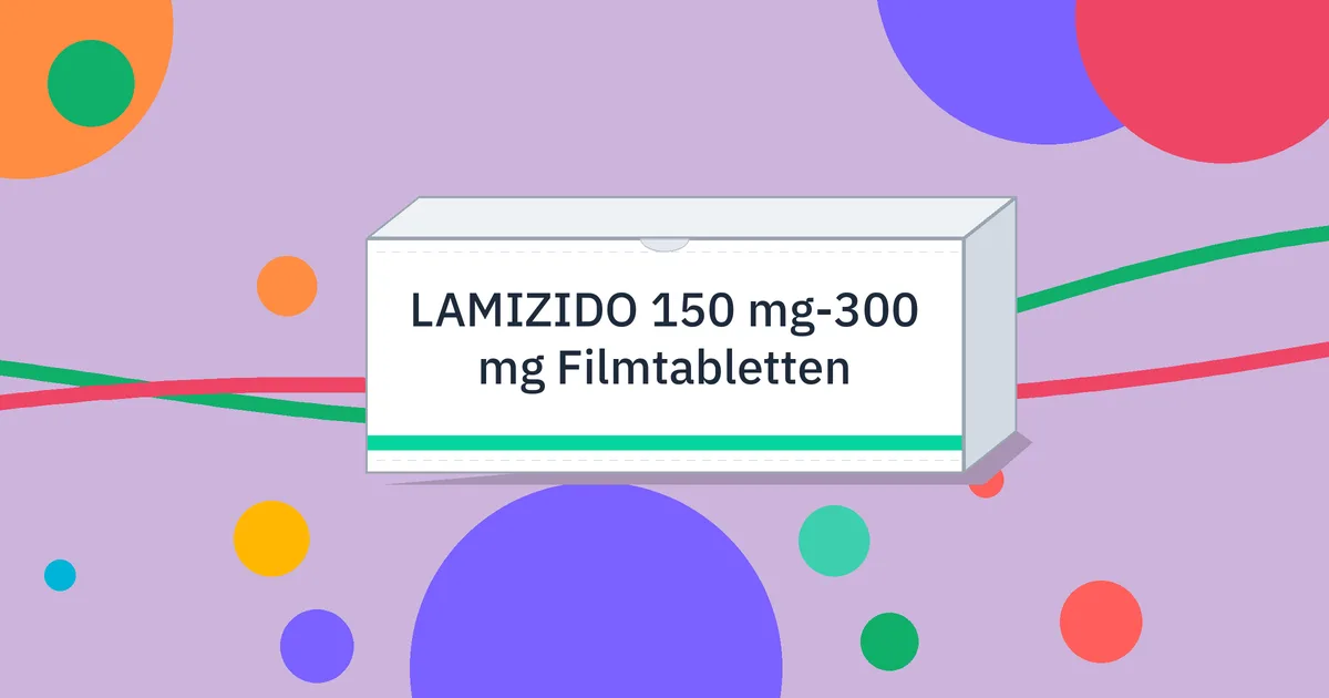 Symbolbild: Packung mit der Aufschrift LAMIZIDO 150 mg-300 mg Filmtabletten (PZN 11728058) – Verfügbarkeit und Bezug in Apotheken in Frankfurt am Main